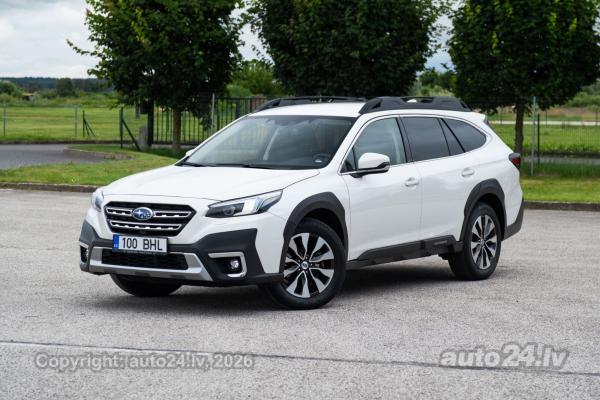 White Subaru Outback 2024 in Tartu, with an engine capacity of 2.50 L and mileage of 25 thousand km for 31500 €, photo 3 on AUTOMOTO.COM.LV