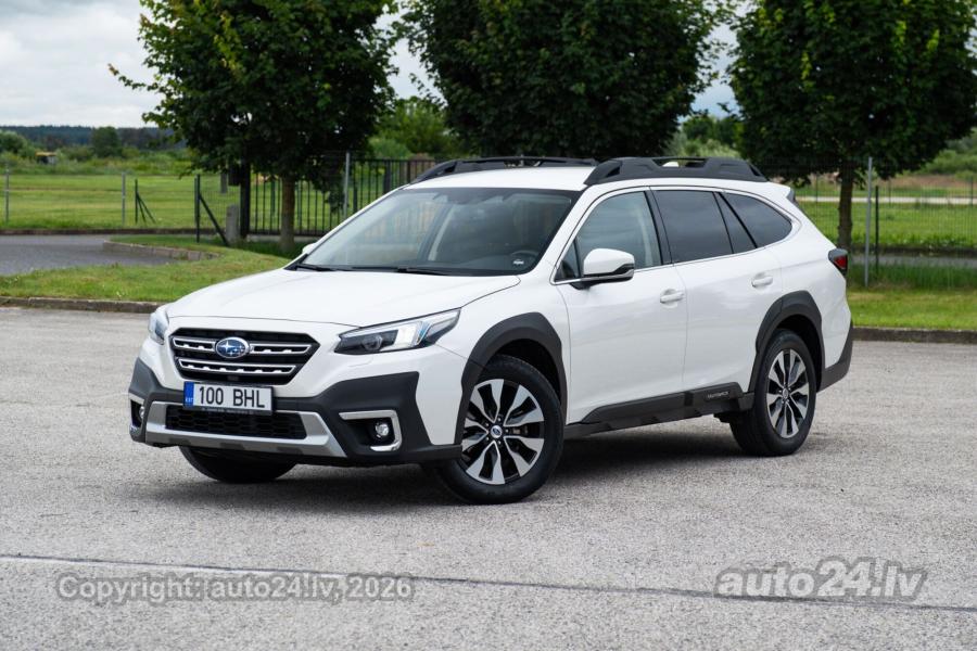 White Subaru Outback 2024 in Tartu, with an engine capacity of 2.50 L and mileage of 25 thousand km for 31500 €, photo 4 on AUTOMOTO.COM.LV
