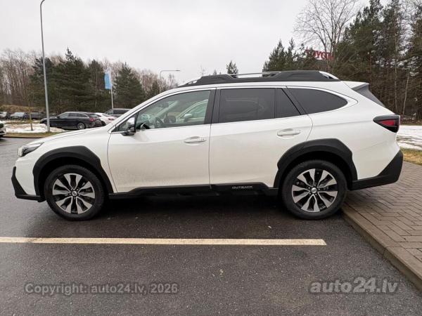 White Subaru Outback 2025 in Tallinn, with an engine capacity of 2.50 L and mileage of 13 thousand km for 37900 €, photo 2 on AUTOMOTO.COM.LV