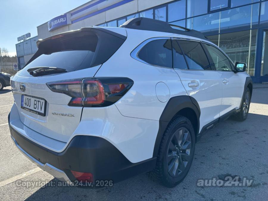 White Subaru Outback 2025 in Tallinn, with an engine capacity of 2.50 L and mileage of 14 thousand km for 37900 €, photo 3 on AUTOMOTO.COM.LV