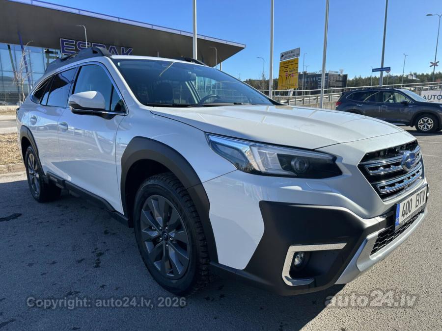 White Subaru Outback 2025 in Tallinn, with an engine capacity of 2.50 L and mileage of 14 thousand km for 37900 €, photo 4 on AUTOMOTO.COM.LV
