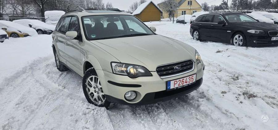 Dzeltens Subaru Outback 2005 Utena, ar dzinēja tilpumu 2.50 L un nobraukumu 260 tūkst. km par 3850 €, foto 1 vietnē AUTOMOTO.COM.LV