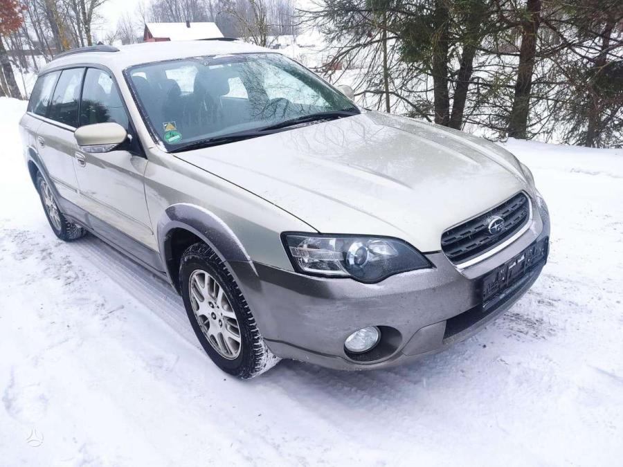 Dzeltens Subaru Outback 2005 Utena, ar dzinēja tilpumu 2.46 L un nobraukumu 217 tūkst. km par 3400 €, foto 5 vietnē AUTOMOTO.COM.LV