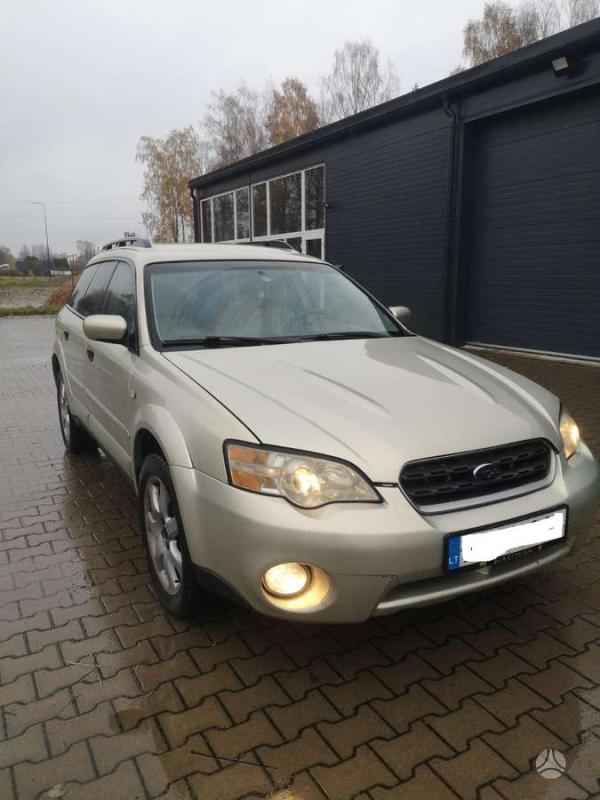 Yellow Subaru Outback 2006 in Kaunas, with an engine capacity of 2.46 L and mileage of 264 thousand km for 1799 €, photo 2 on AUTOMOTO.COM.LV