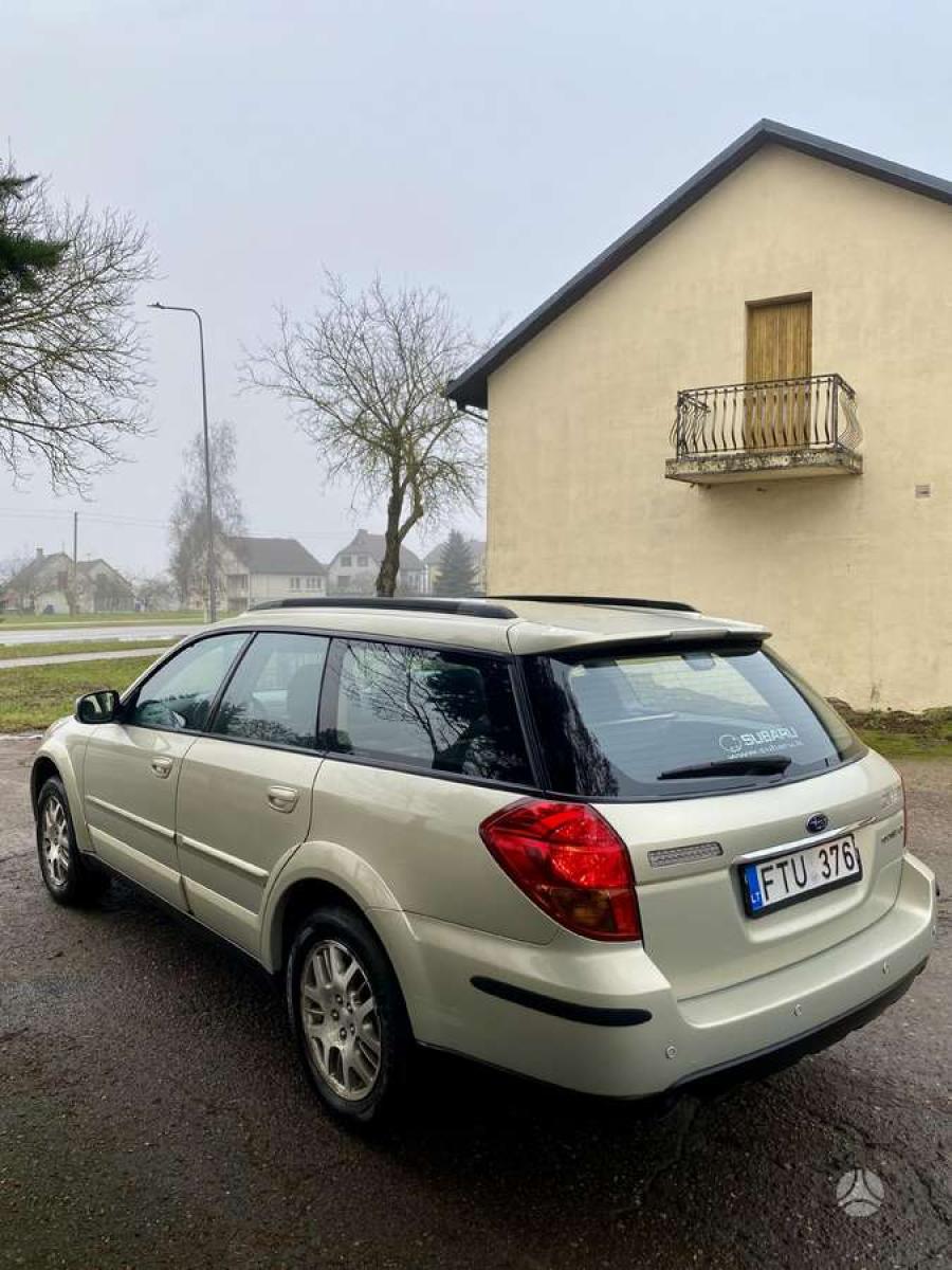 Dzeltens Subaru Outback 2007 Kelmė, ar dzinēja tilpumu 2.50 L un nobraukumu 200 tūkst. km par 2900 €, foto 3 vietnē AUTOMOTO.COM.LV