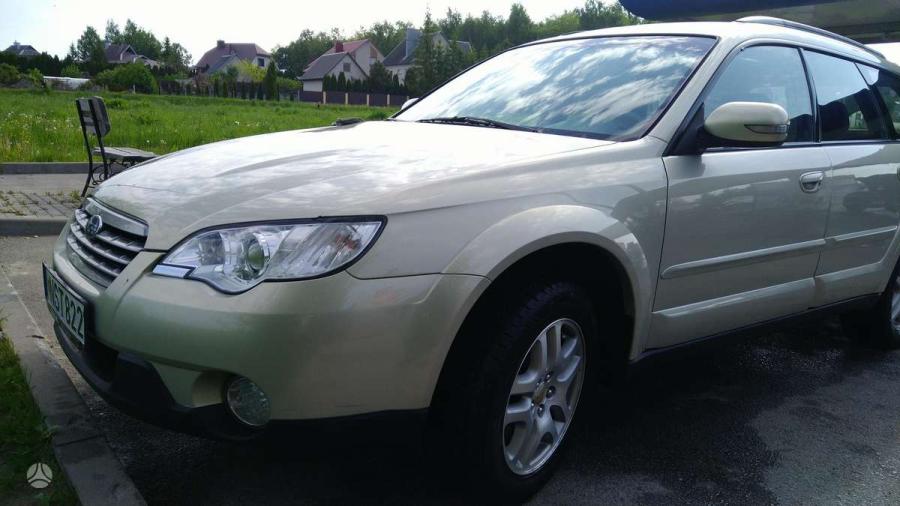 Dzeltens Subaru Outback 2007 Raseiniai, ar dzinēja tilpumu 2.46 L un nobraukumu 182 tūkst. km par 3950 €, foto 6 vietnē AUTOMOTO.COM.LV