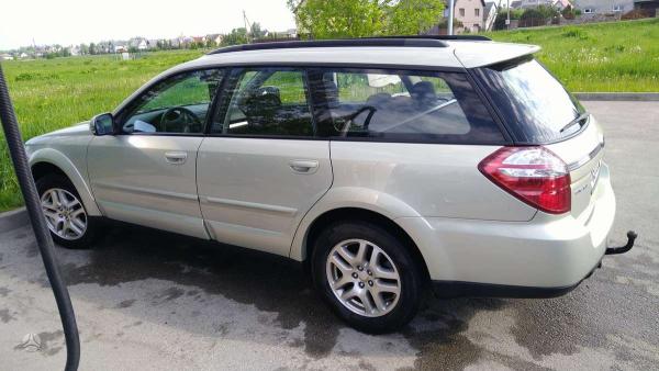 Dzeltens Subaru Outback 2007 Raseiniai, ar dzinēja tilpumu 2.46 L un nobraukumu 182 tūkst. km par 3950 €, foto 6 vietnē AUTOMOTO.COM.LV