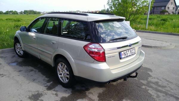 Dzeltens Subaru Outback 2007 Raseiniai, ar dzinēja tilpumu 2.46 L un nobraukumu 182 tūkst. km par 3950 €, foto 7 vietnē AUTOMOTO.COM.LV