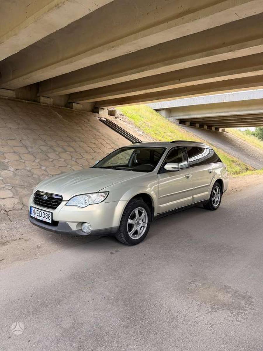 Dzeltens Subaru Outback 2007 Raseiniai, ar dzinēja tilpumu 2.50 L un nobraukumu 333 tūkst. km par 1950 €, foto 1 vietnē AUTOMOTO.COM.LV