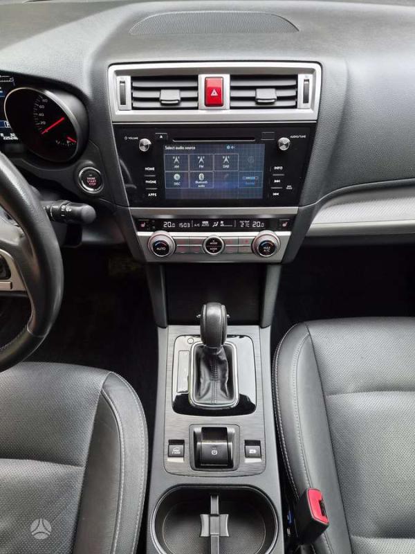 Yellow Subaru Outback 2017 in Vilnius, with an engine capacity of 2.00 L and mileage of 225 thousand km for 13800 €, photo 7 on AUTOMOTO.COM.LV