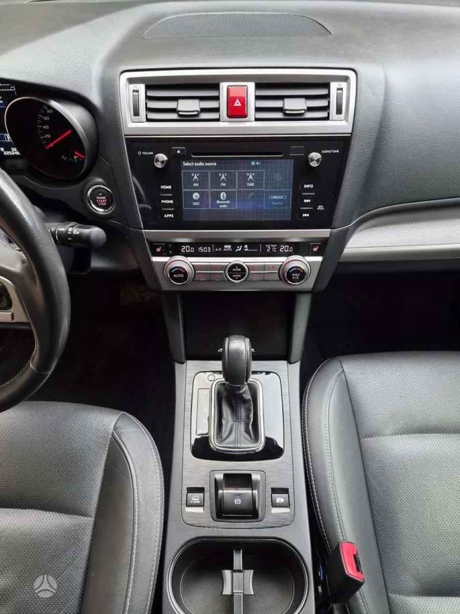 Yellow Subaru Outback 2017 in Vilnius, with an engine capacity of 2.00 L and mileage of 225 thousand km for 13800 €, photo 8 on AUTOMOTO.COM.LV