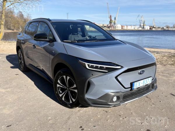 Pelēks Subaru Solterra 2022 Rīga, ar dzinēja tilpumu 0.00 L un nobraukumu 45 tūkst. km par 32200 €, foto 1 vietnē AUTOMOTO.COM.LV
