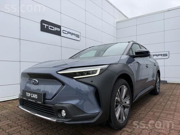 Pelēks Subaru Solterra 2024 Rīga, ar dzinēja tilpumu 0.00 L un nobraukumu 11 tūkst. km par 39900 €, foto 1 vietnē AUTOMOTO.COM.LV