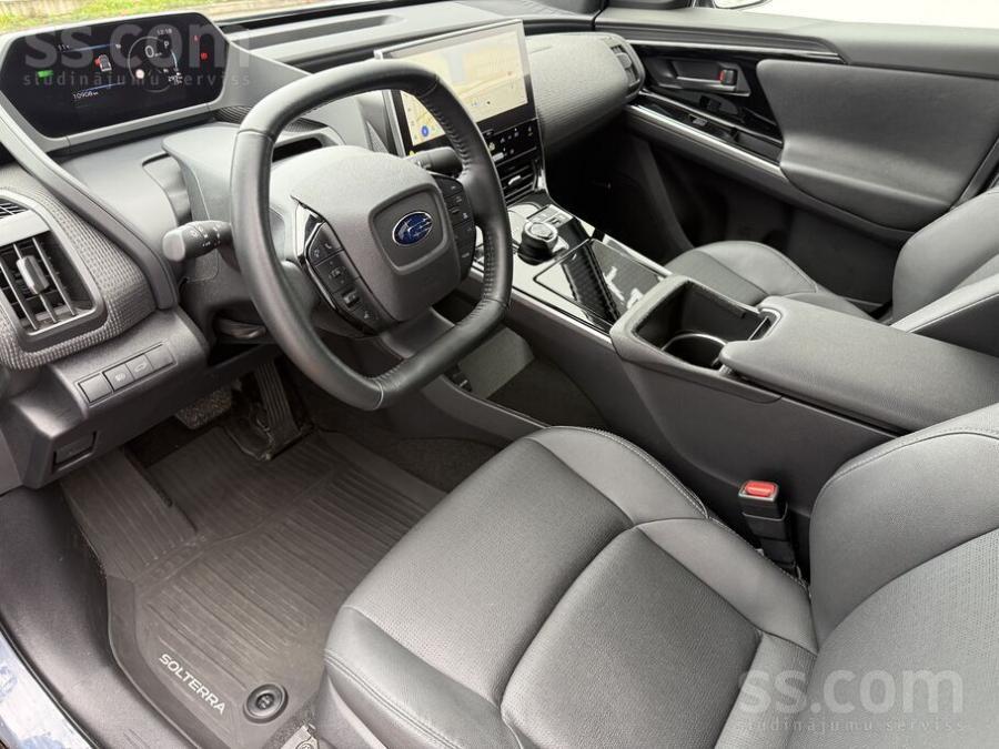 Grey Subaru Solterra 2024 in Riga, with an engine capacity of 0.00 L and mileage of 11 thousand km for 39900 €, photo 6 on AUTOMOTO.COM.LV