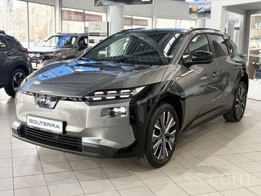 Pelēks Subaru Solterra 2026 Rīga, ar dzinēja tilpumu 0.00 L un nobraukumu 12 tūkst. km par 48400 €, foto 1 vietnē AUTOMOTO.COM.LV