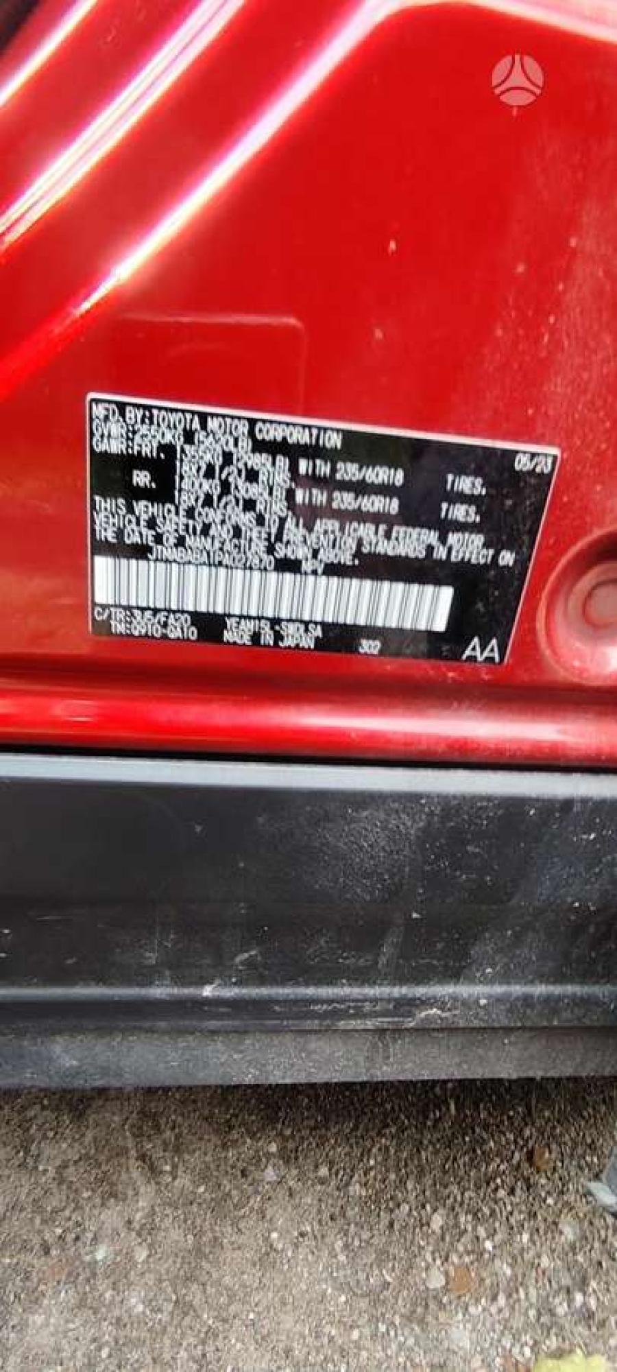 Red Subaru Solterra 2023 in Vilnius, with an engine capacity of 0.00 L and mileage of 21 thousand km for 21000 €, photo 24 on AUTOMOTO.COM.LV