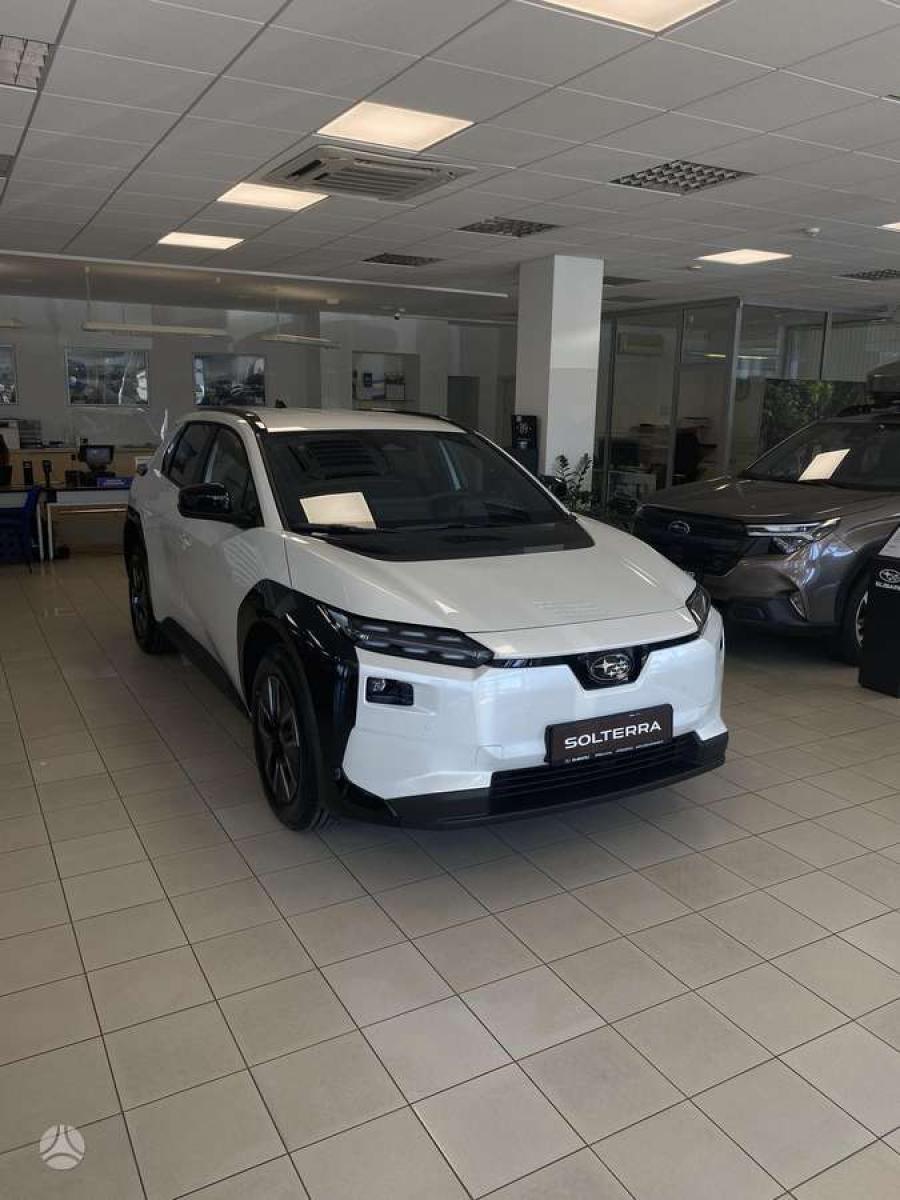 White Subaru Solterra 2026 in Klaipeda, with an engine capacity of 0.00 L and mileage of 0 thousand km for 44900 €, photo 3 on AUTOMOTO.COM.LV