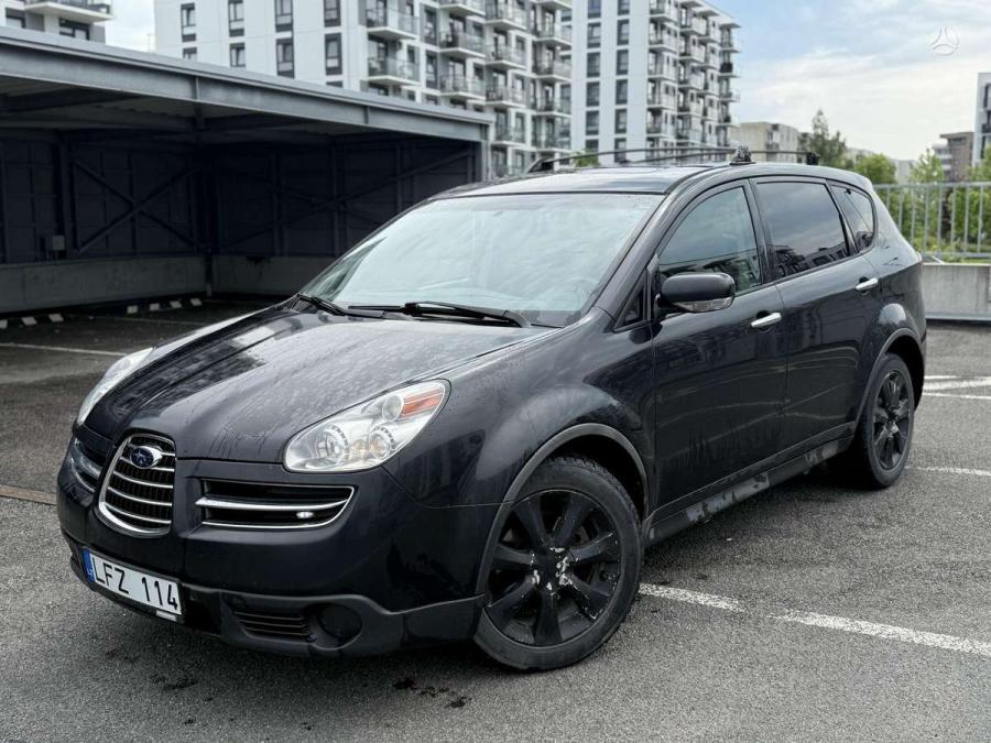 Black Subaru Tribeca 2005 in Vilnius, with an engine capacity of 3.00 L and mileage of 340 thousand km for 2450 €, photo 1 on AUTOMOTO.COM.LV