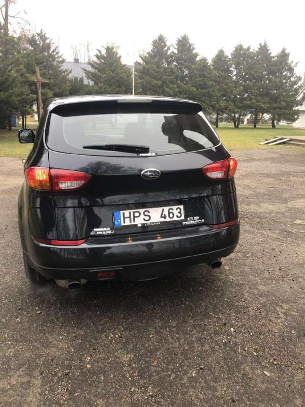 Black Subaru Tribeca 2006 in Kaunas, with an engine capacity of 3.00 L and mileage of 291 thousand km for 2400 €, photo 8 on AUTOMOTO.COM.LV