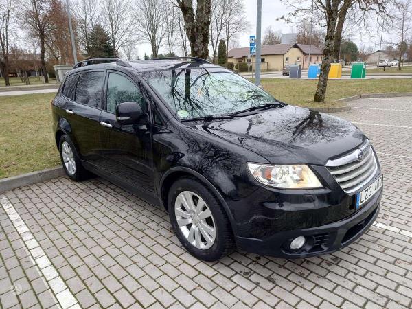 Black Subaru Tribeca 2008 in Taurage, with an engine capacity of 3.63 L and mileage of 281 thousand km for 4800 €, photo 1 on AUTOMOTO.COM.LV