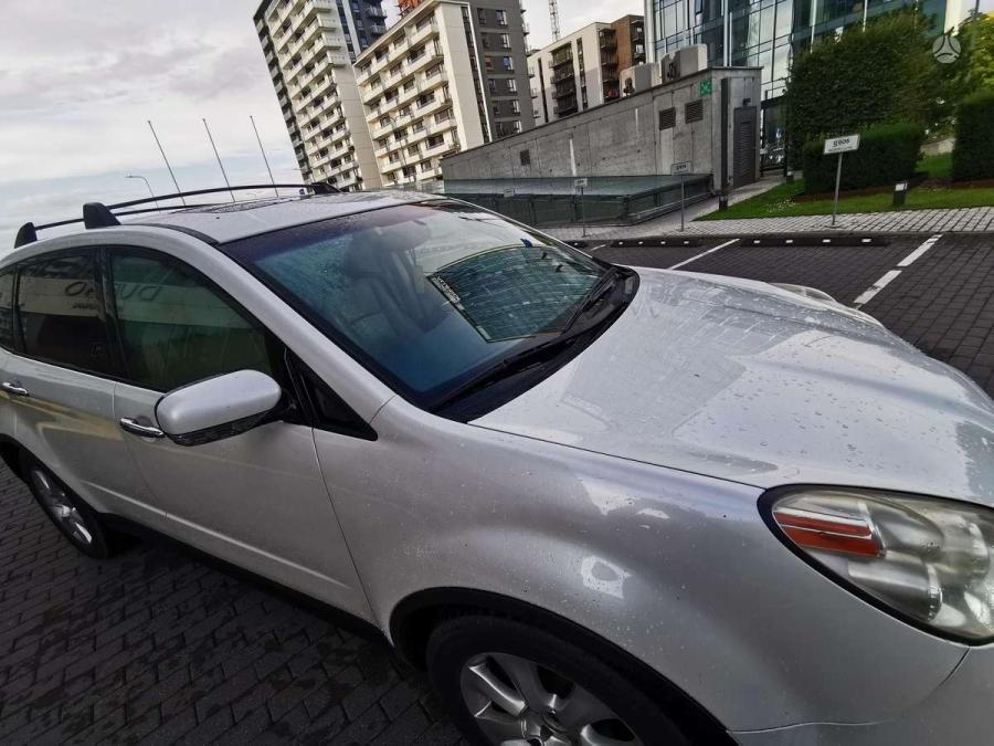 White Subaru Tribeca 2009 in Vilnius, with an engine capacity of 3.00 L and mileage of 215 thousand km for 1990 €, photo 33 on AUTOMOTO.COM.LV