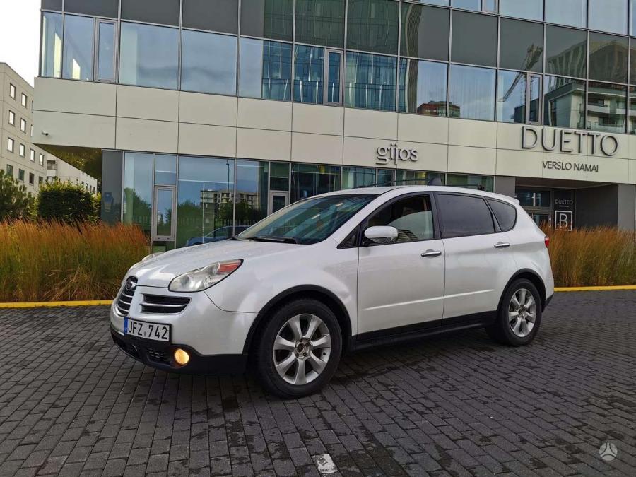 Balts Subaru Tribeca 2009 Viļņa, ar dzinēja tilpumu 3.00 L un nobraukumu 200 tūkst. km par 1900 €, foto 1 vietnē AUTOMOTO.COM.LV
