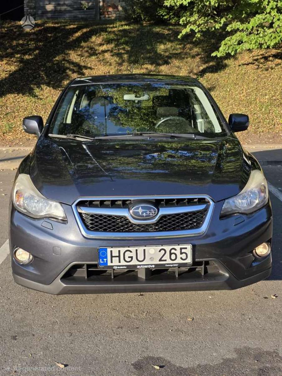 Black Subaru XV 2014 in Vilnius, with an engine capacity of 2.00 L and mileage of 232 thousand km for 6300 €, photo 1 on AUTOMOTO.COM.LV