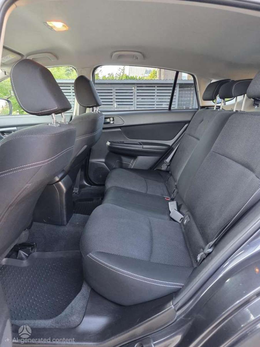 Black Subaru XV 2014 in Vilnius, with an engine capacity of 2.00 L and mileage of 232 thousand km for 6300 €, photo 14 on AUTOMOTO.COM.LV