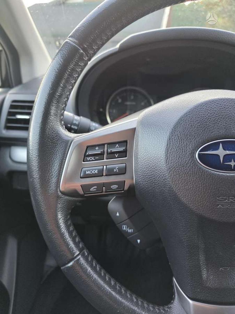 Black Subaru XV 2014 in Vilnius, with an engine capacity of 2.00 L and mileage of 232 thousand km for 6300 €, photo 16 on AUTOMOTO.COM.LV