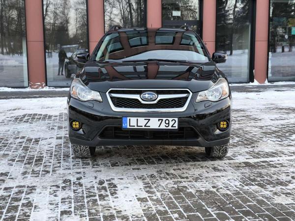 Black Subaru XV 2015 in Vilnius, with an engine capacity of 1.99 L and mileage of 116 thousand km for 7700 €, photo 6 on AUTOMOTO.COM.LV