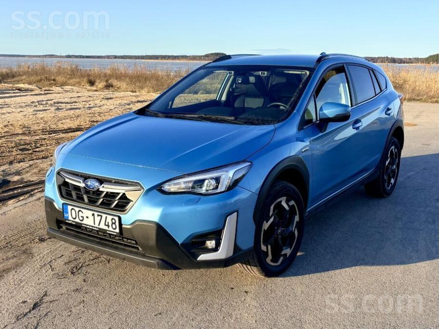 Blue Subaru XV 2022 in Riga, with an engine capacity of 2.00 L and mileage of 6 thousand km for 19900 €, photo 1 on AUTOMOTO.COM.LV