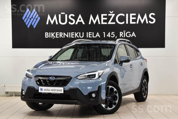Blue Subaru XV 2023 in Riga, with an engine capacity of 1.60 L and mileage of 50 thousand km for 20990 €, photo 1 on AUTOMOTO.COM.LV
