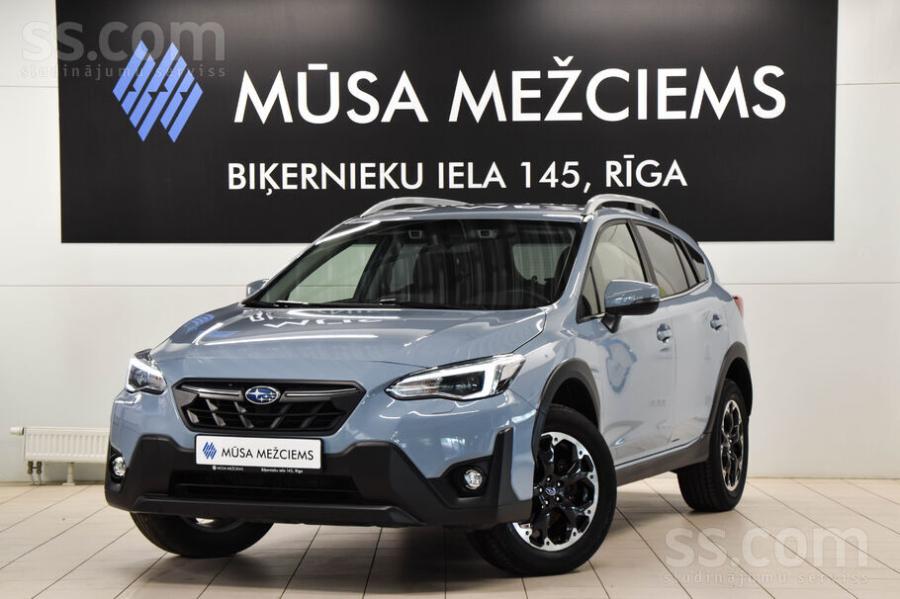 Blue Subaru XV 2023 in Riga, with an engine capacity of 1.60 L and mileage of 50 thousand km for 20990 €, photo 1 on AUTOMOTO.COM.LV