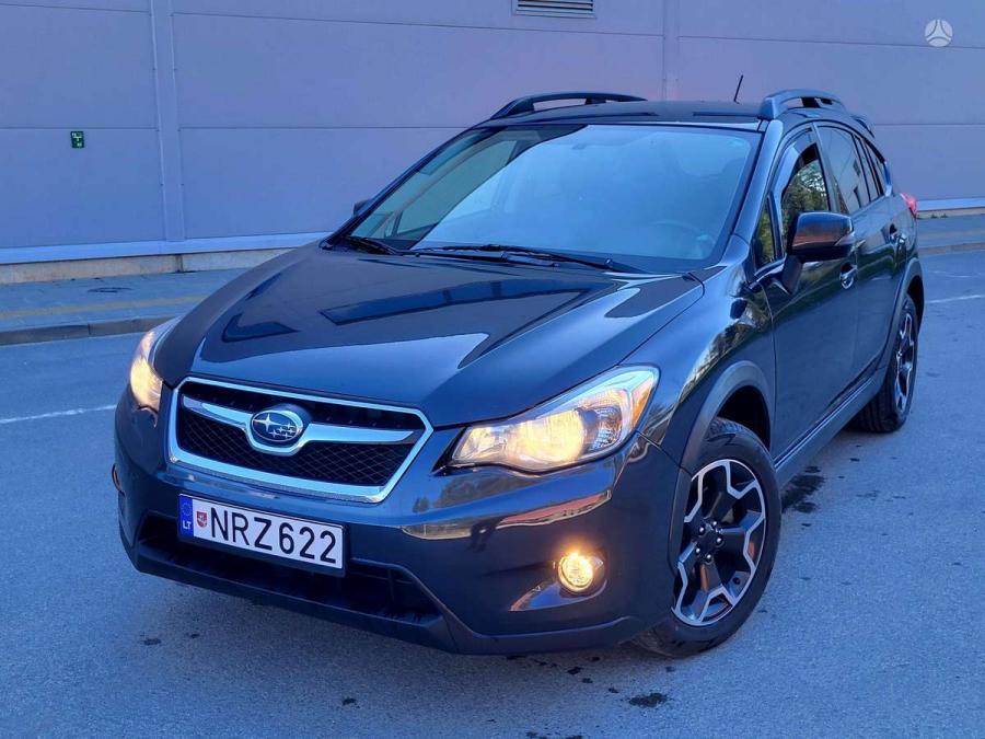 Blue Subaru XV 2015 in Vilnius, with an engine capacity of 2.00 L and mileage of 352 thousand km for 7650 €, photo 3 on AUTOMOTO.COM.LV