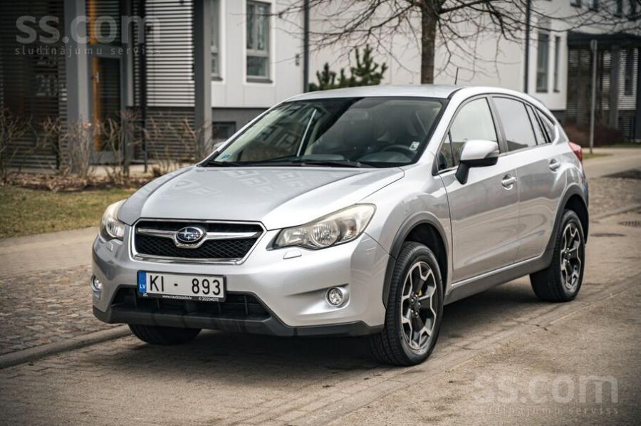 Grey Subaru XV 2012 in Riga, with an engine capacity of 2.00 L and mileage of 0 thousand km for 29999 €, photo 1 on AUTOMOTO.COM.LV