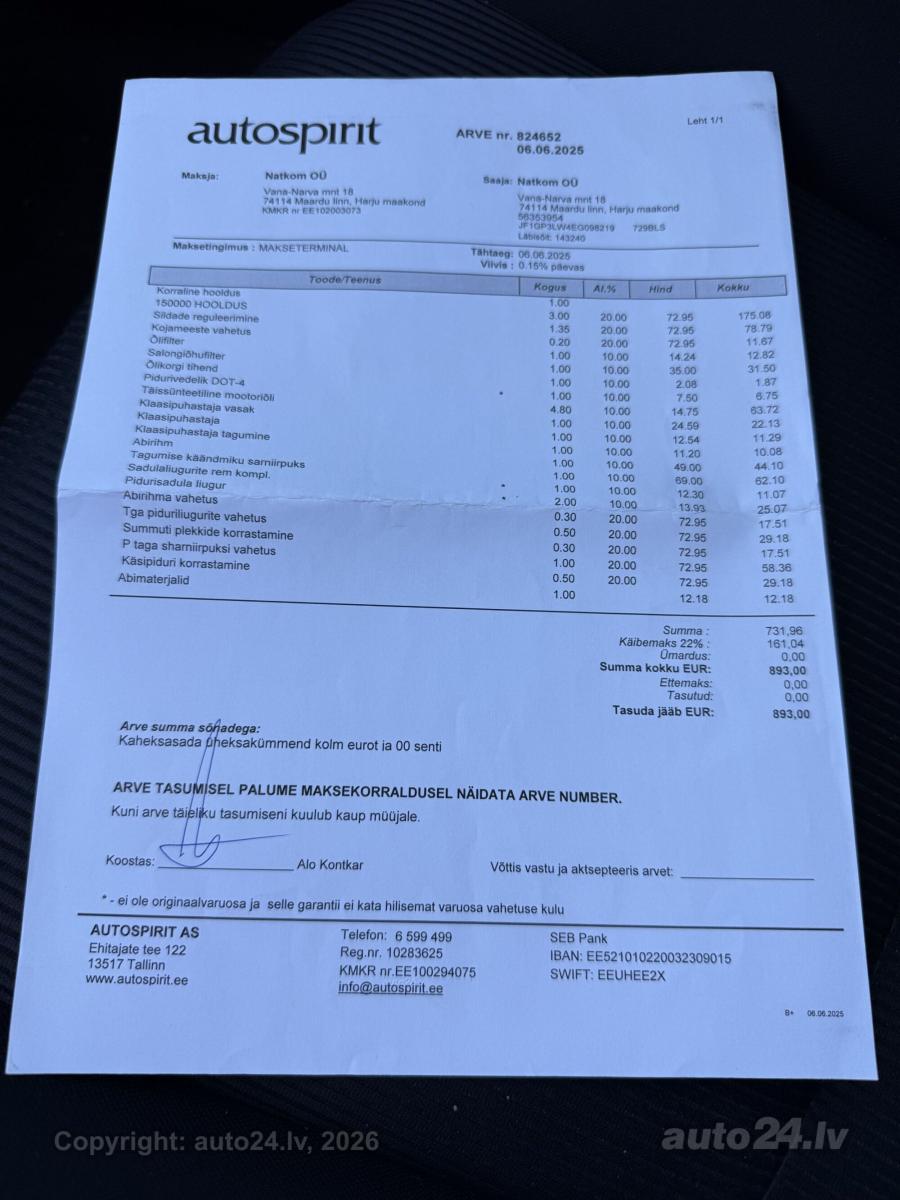 Pelēks Subaru XV 2014 Tallina, ar dzinēja tilpumu 1.60 L un nobraukumu 162 tūkst. km par 7490 €, foto 12 vietnē AUTOMOTO.COM.LV