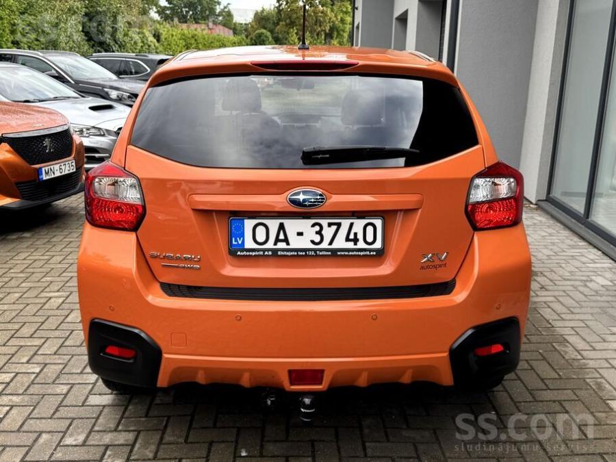 Orange Subaru XV 2013 in Riga, with an engine capacity of 2.00 L and mileage of 167 thousand km for 7700 €, photo 6 on AUTOMOTO.COM.LV