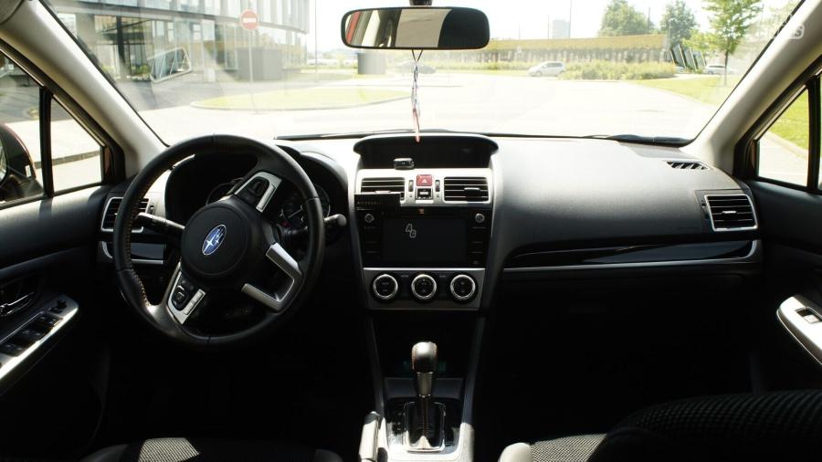 Red Subaru XV 2017 in Vilnius, with an engine capacity of 2.00 L and mileage of 113 thousand km for 14000 €, photo 10 on AUTOMOTO.COM.LV