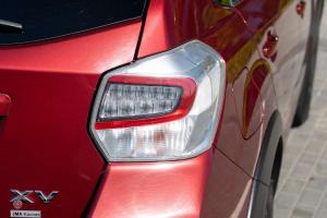 Red Subaru XV 2017 in Vilnius, with an engine capacity of 2.00 L and mileage of 115 thousand km for 12950 €, photo 13 on AUTOMOTO.COM.LV