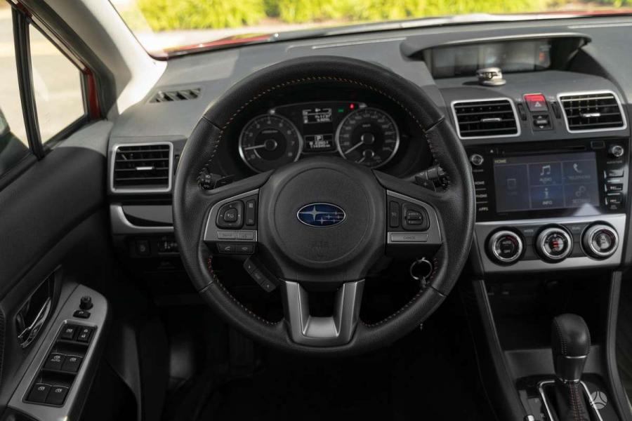 Red Subaru XV 2017 in Vilnius, with an engine capacity of 2.00 L and mileage of 115 thousand km for 12950 €, photo 19 on AUTOMOTO.COM.LV