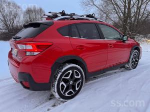 Red Subaru XV 2018 in Riga, with an engine capacity of 2.00 L and mileage of 163 thousand km for 15490 €, photo 3 on AUTOMOTO.COM.LV