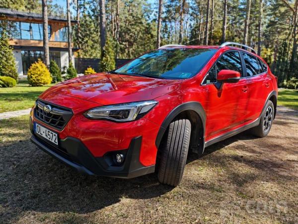 Red Subaru XV 2021 in Jurmala, with an engine capacity of 1.60 L and mileage of 95 thousand km for 16250 €, photo 1 on AUTOMOTO.COM.LV