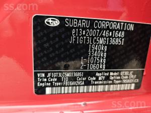 Red Subaru XV 2021 in Jurmala, with an engine capacity of 1.60 L and mileage of 95 thousand km for 16250 €, photo 25 on AUTOMOTO.COM.LV