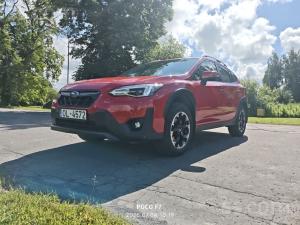 Red Subaru XV 2021 in Riga, with an engine capacity of 1.60 L and mileage of 95 thousand km for 14500 €, photo 1 on AUTOMOTO.COM.LV