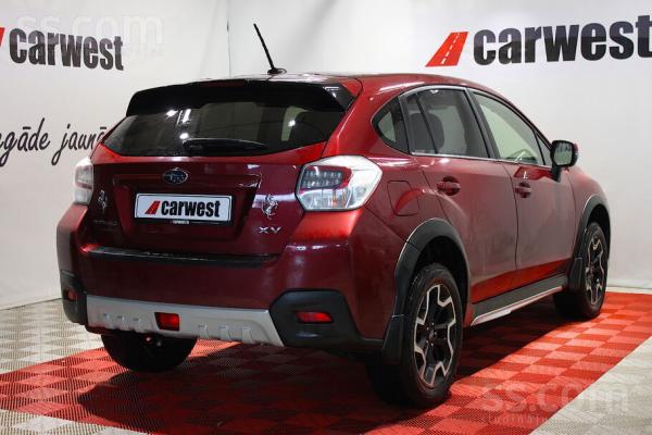 Red Subaru XV 2017 in Riga, with an engine capacity of 2.00 L and mileage of 81 thousand km for 13700 €, photo 5 on AUTOMOTO.COM.LV