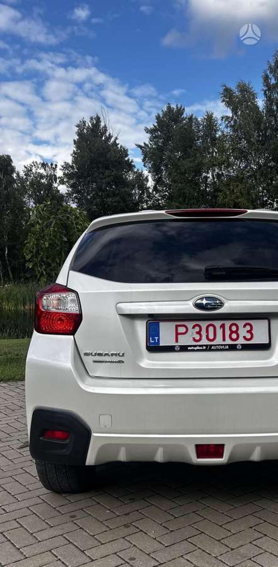 Balts Subaru XV 2012 Utena, ar dzinēja tilpumu 1.60 L un nobraukumu 146 tūkst. km par 6500 €, foto 19 vietnē AUTOMOTO.COM.LV