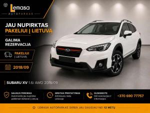 White Subaru XV 2018 in Klaipeda, with an engine capacity of 1.60 L and mileage of 132 thousand km for 13999 €, photo  on AUTOMOTO.COM.LV