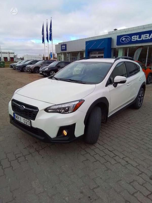White Subaru XV 2019 in Klaipeda, with an engine capacity of 2.00 L and mileage of 65 thousand km for 15200 €, photo 1 on AUTOMOTO.COM.LV
