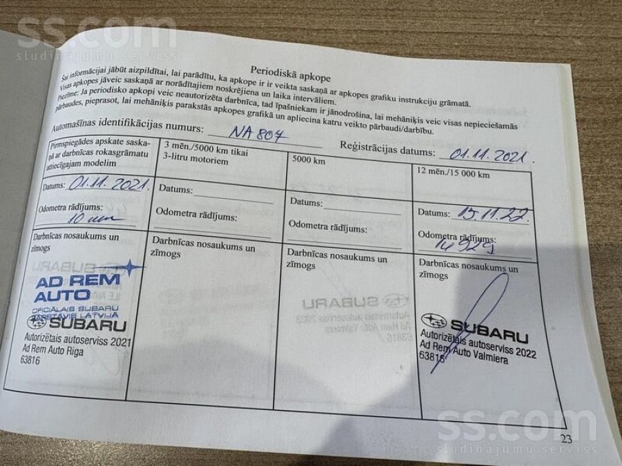 Balts Subaru XV 2021 Rīga, ar dzinēja tilpumu 1.60 L un nobraukumu 64 tūkst. km par 16900 €, foto 23 vietnē AUTOMOTO.COM.LV