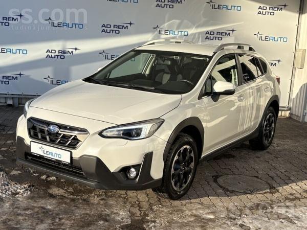 White Subaru XV 2023 in Riga, with an engine capacity of 1.60 L and mileage of 70 thousand km for 22900 €, photo 1 on AUTOMOTO.COM.LV